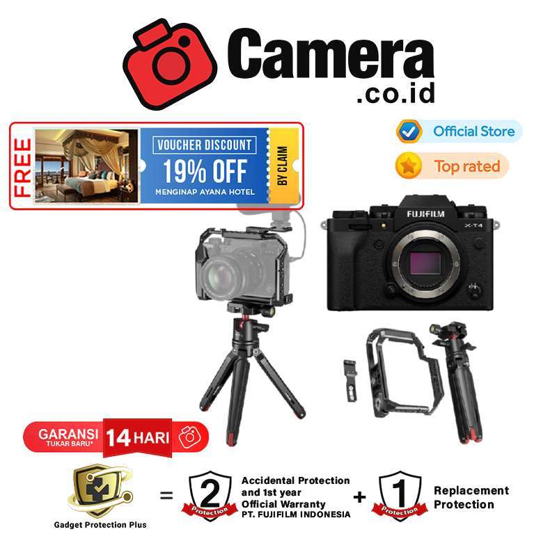 Promo CAMERA.CO.ID - Fujifilm X-T4 Creator Package (XT4 with SmallRig ...