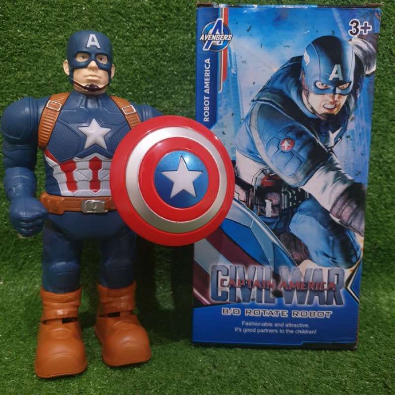 Jual MAINAN ROBOT CAPTAIN AMERIKA AVENGER ROBOT KAPTEN AMERIKA SUARA ...