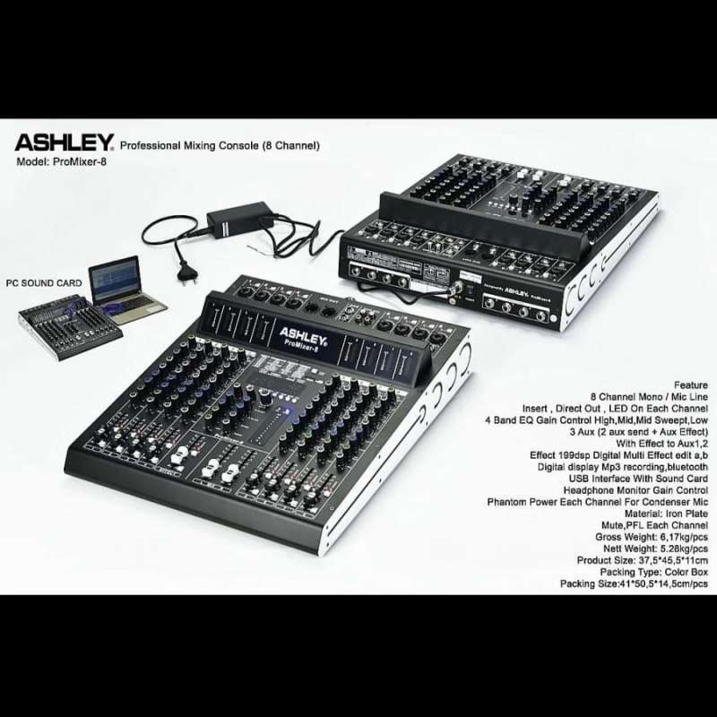Jual Mixer Ashley promixer 8 pro mixer 8 channel original di Seller ...