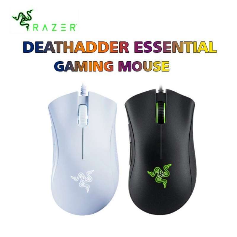 Jual NEW Razer DeathAdder Essential Gaming Mouse Death Adder - Putih di ...