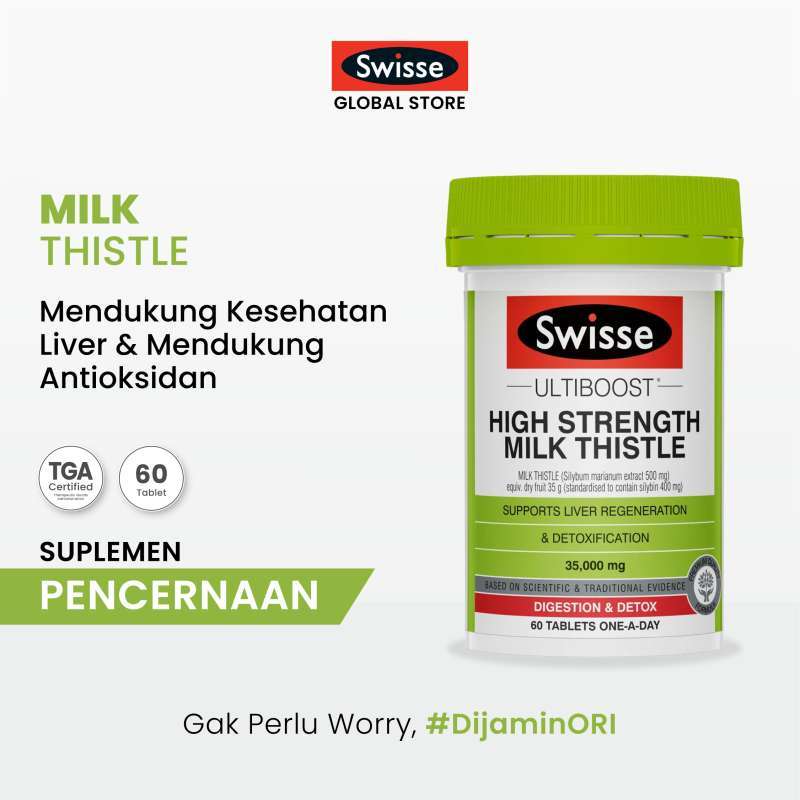 Promo Swisse High Strength Milk Thistle 60 Tablets Diskon 9% di Seller Australia Global ...