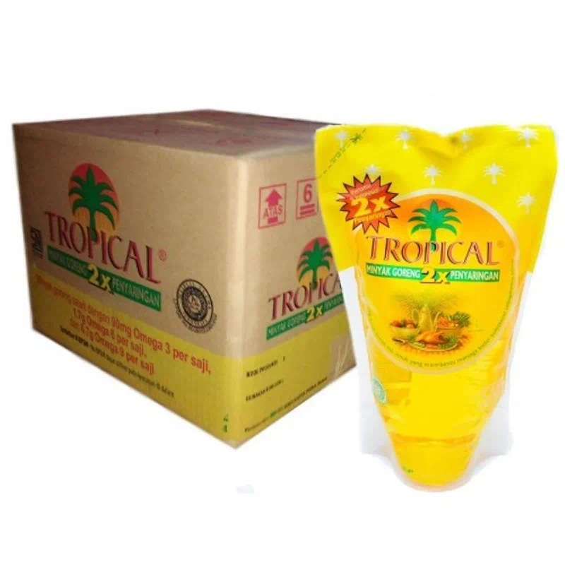 Jual Tropical Minyak Goreng Pouch 500ml 1 Dus isi 24 Pcs | Tropical 500 ...