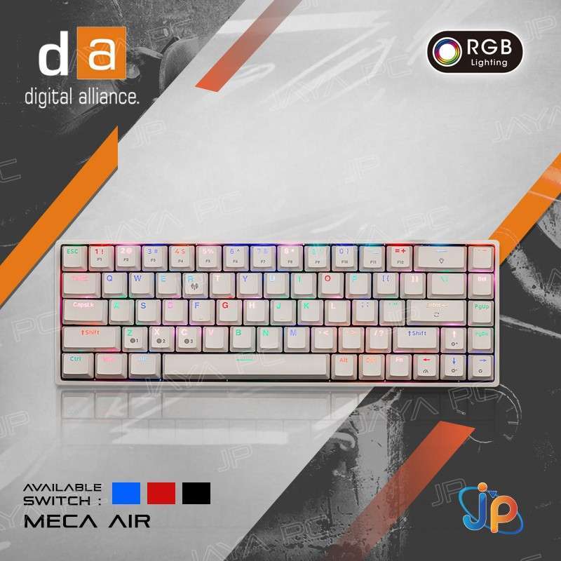 Jual Keyboard Gaming Mechanical Digital Alliance Meca Air RGB - Putih ...