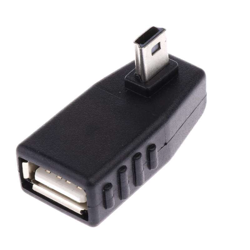Jual Right Angle Mini Usb Male To Usb Female Adapter Extension ...