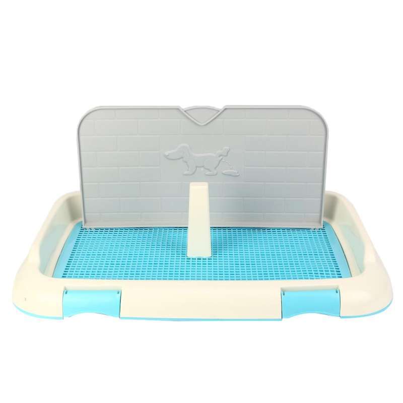Jual Indoor Pet Puppy Toilet Dog mesh Potty Toilet with Simulation Wall ...