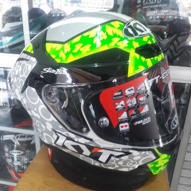 Jual Helm Full Face KYT TT COURSE ARBOLINO di Seller Krisna Helmet - Ciasem Tengah, Kab. Subang ...