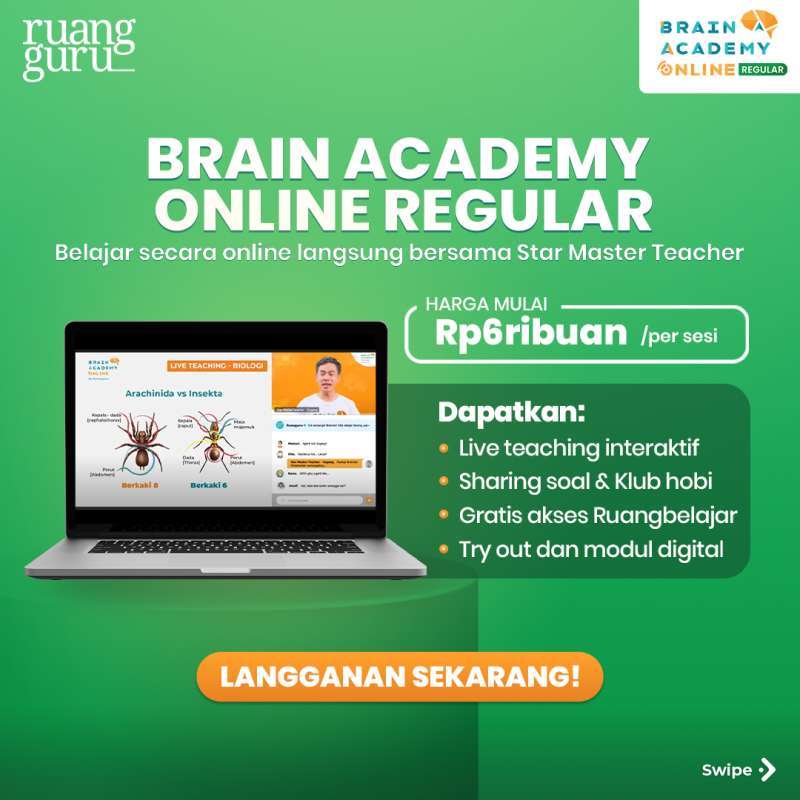 Jual Ruangguru - Brain Academy Online Regular Di Seller Ruangguru Official Store - Duren Sawit ...