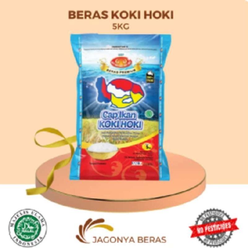 Promo SMG/JOG/SOLO - Cap Ikan Koki Hoki Beras Premium 5 kg Diskon 7% di ...