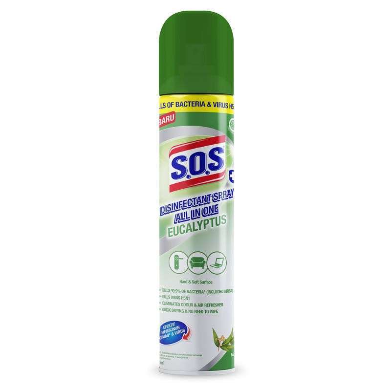Jual Sos Disinfectant Spray 250ml / Sos Spray All In One Eucalyptus Di ...