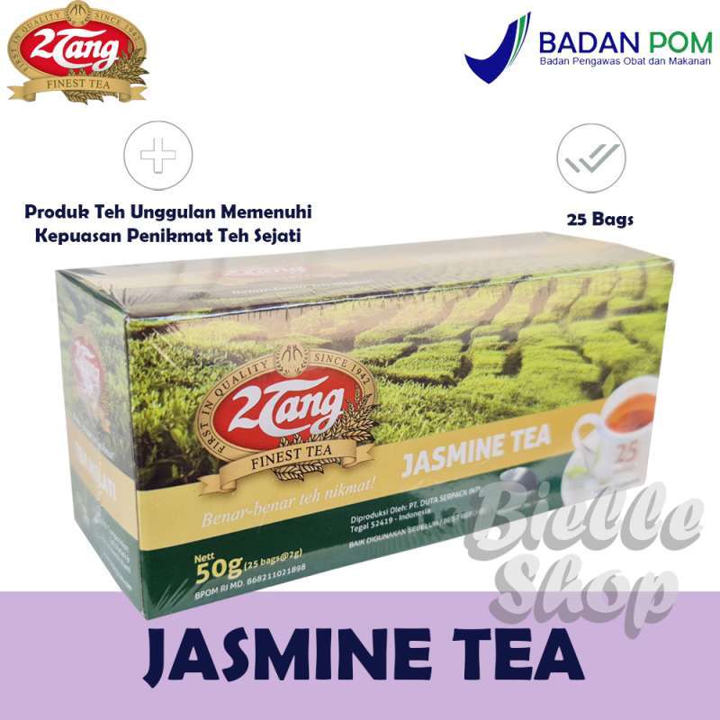 Jual 2Tang Jasmine Tea Reguler Box = 25 Pcs - 2 Tang Teh Melati Celup ...