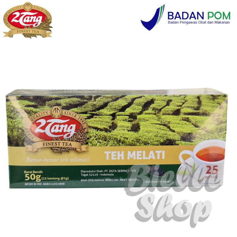Jual 2Tang Jasmine Tea Reguler Box = 25 Pcs - 2 Tang Teh Melati Celup ...