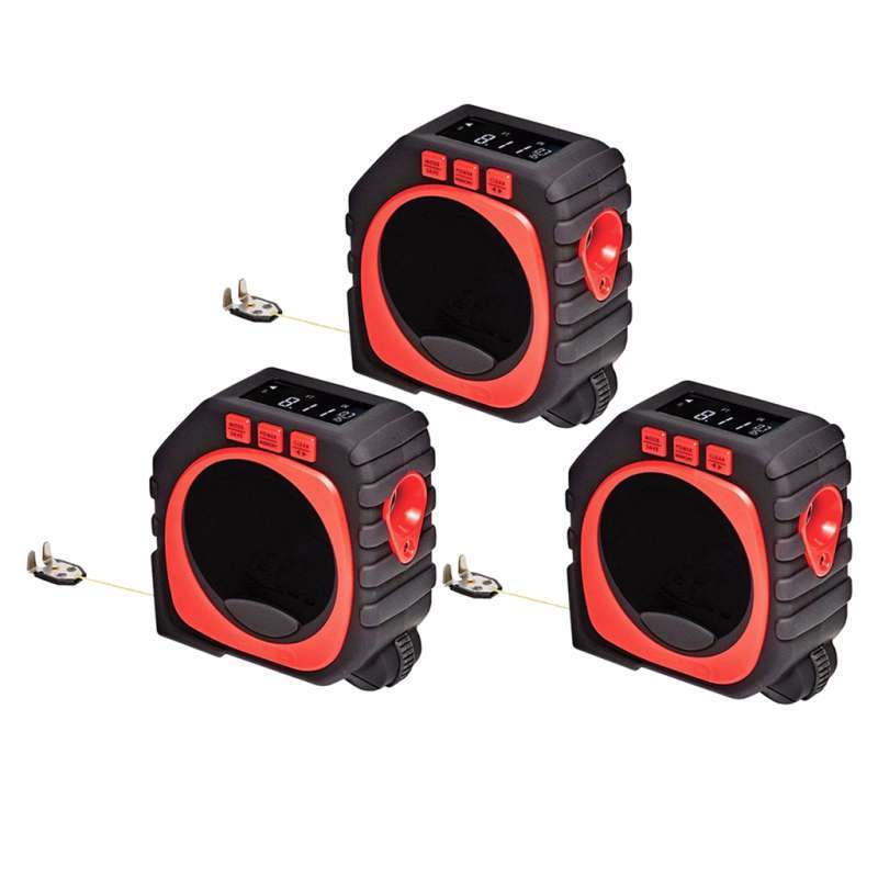 Jual 3pcs -in-1 Measure Digital Tape Measure String Mode/ Sonic Mode ...