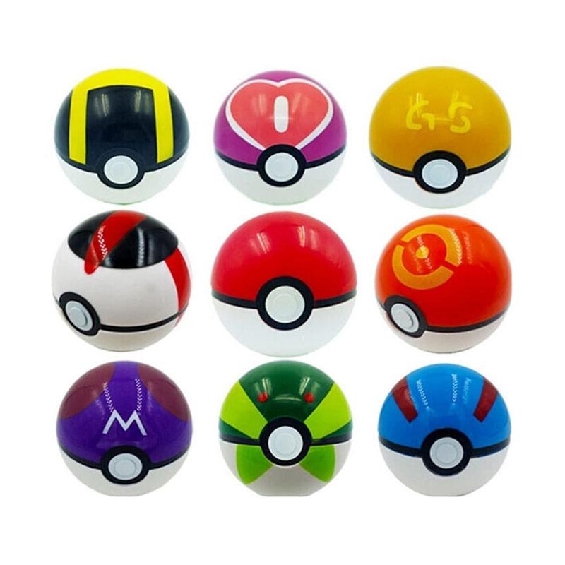 Jual OEM Pokemon Pokeball Figure [1 Set/ 9 Warna] di Seller Serba Ada ...