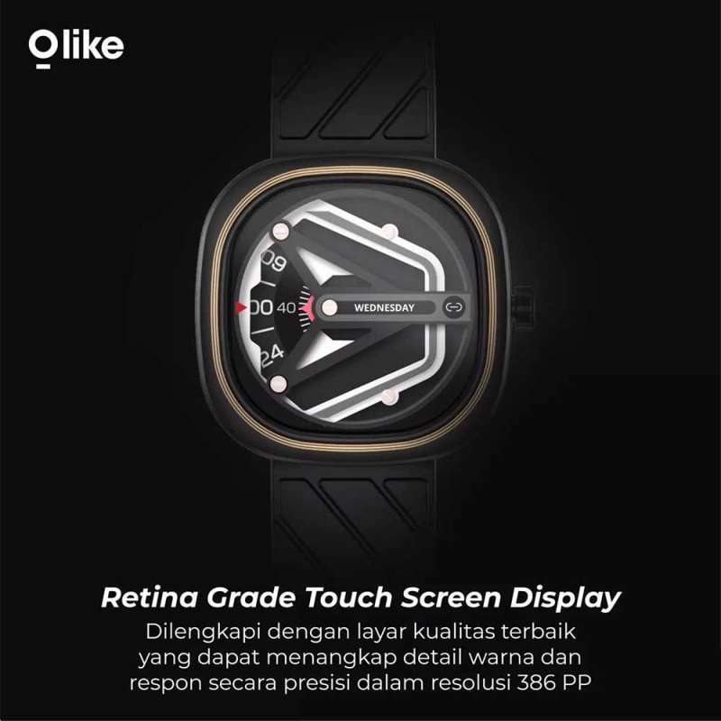 Promo Olike Smartwatch Zeth W5 Jam Tangan Pintar Aluminium Pulse ...