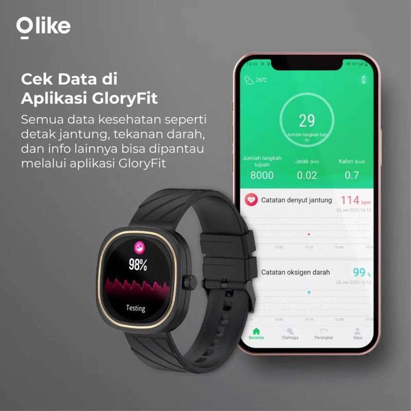 Promo Olike Smartwatch Zeth W5 Jam Tangan Pintar Aluminium Pulse ...