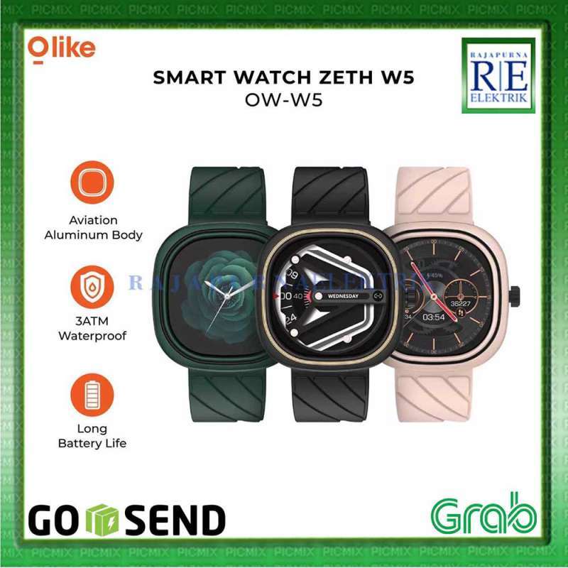 Promo Olike Smartwatch Zeth W5 Jam Tangan Pintar Aluminium Pulse ...