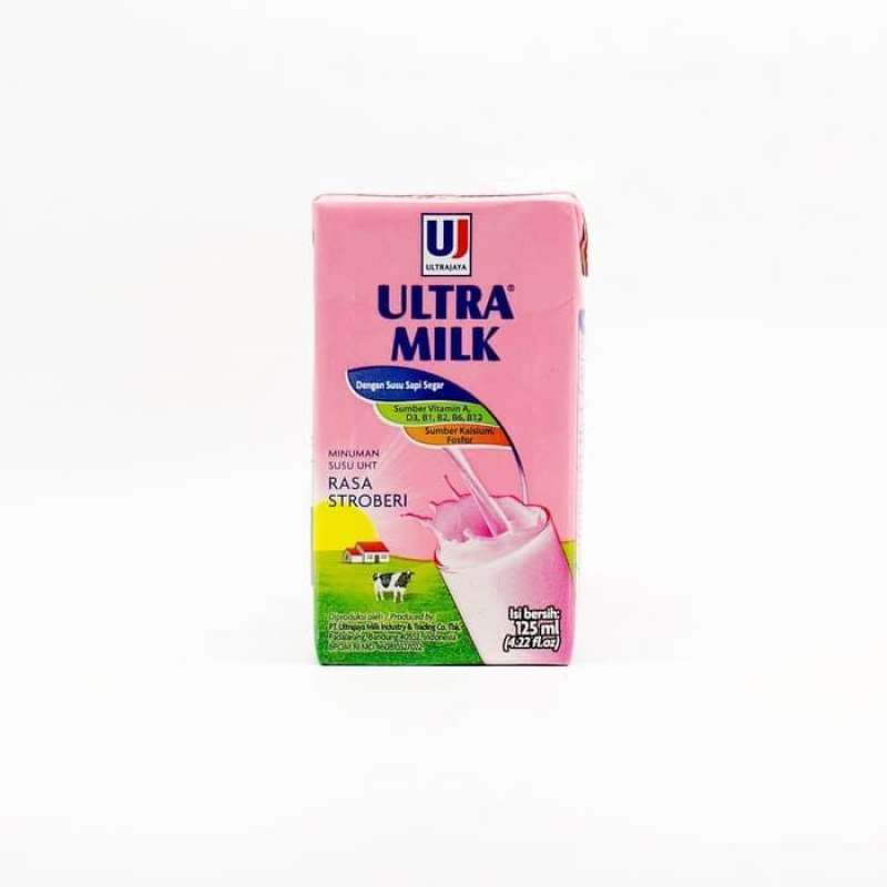 Jual Sumise/Susu Uht Ultra Milk 125Ml Rasa Stroberi di Seller SUMISE ...