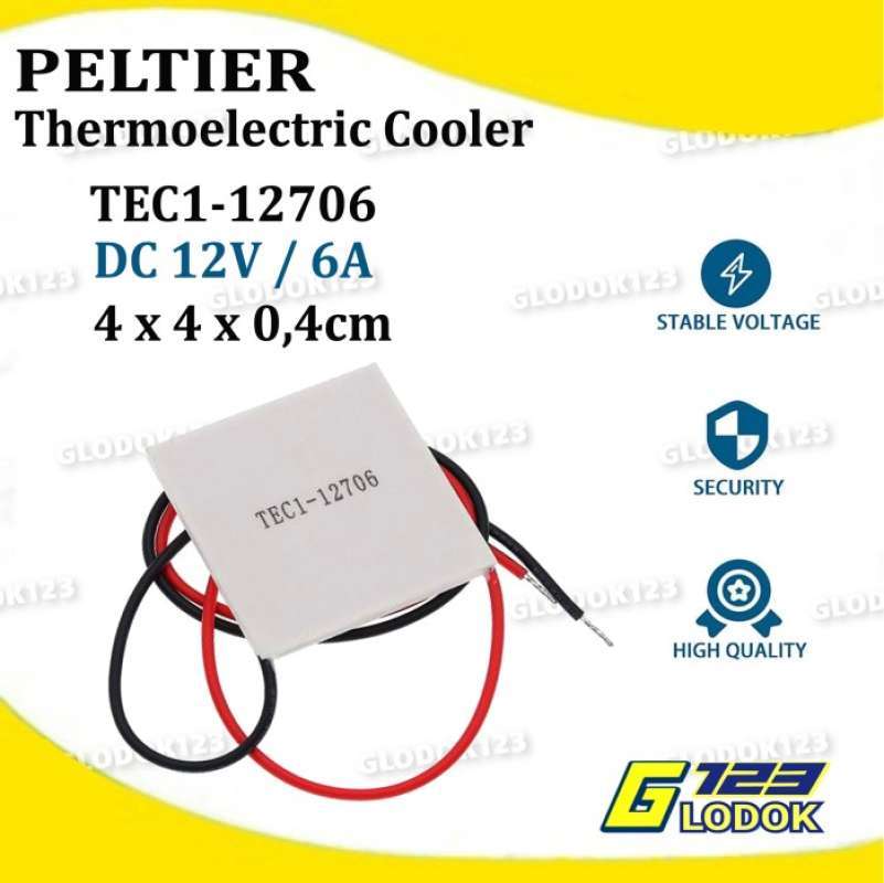 Jual Peltier TEC TEC1 12706 Thermoelectric Elemen Keramik Panas Dingin ...