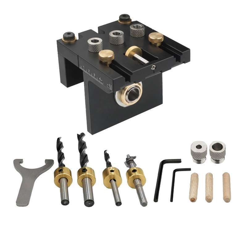 Jual Drill Guide Sleeve Drill Punch Locator Wood Drilling silver ...