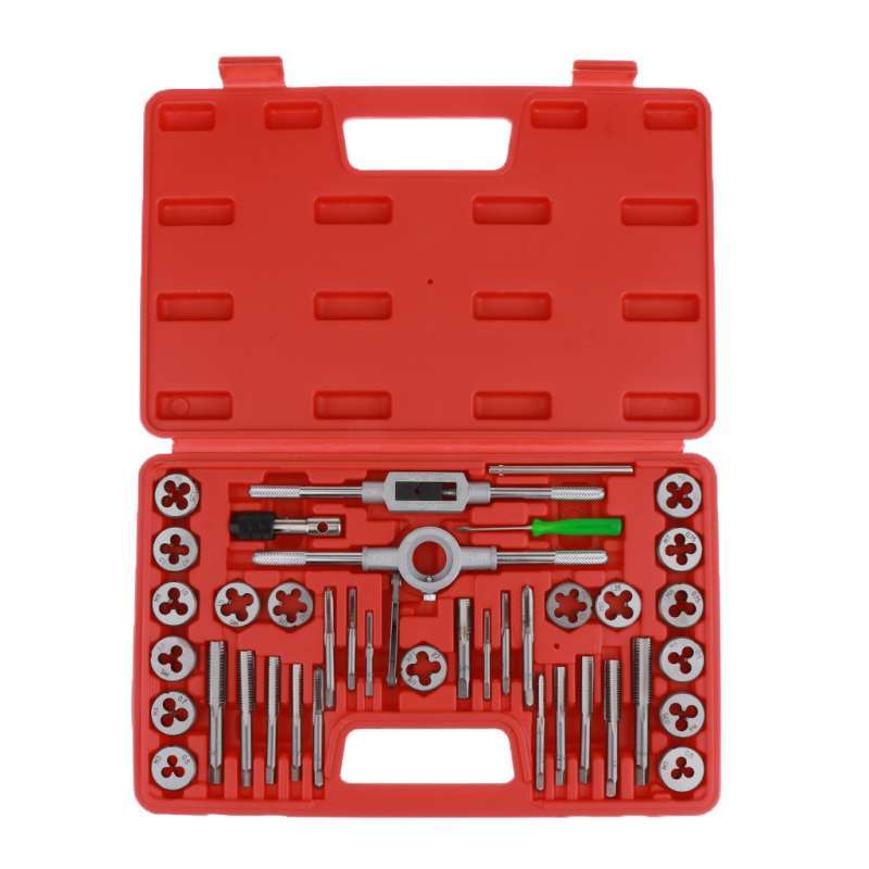 Promo 40pc Tap and Die Set - Metric Sizes Essential Threading Tool w ...