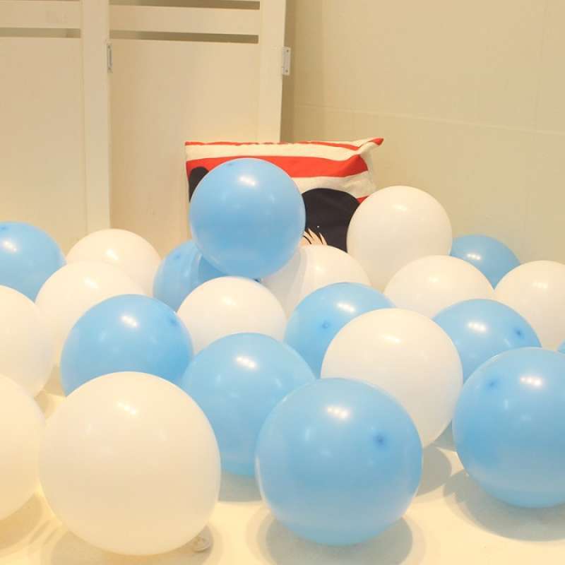 Jual [10 pcs] Balon Doff Biru - Balon Putih - Balon Biru muda di Seller ...