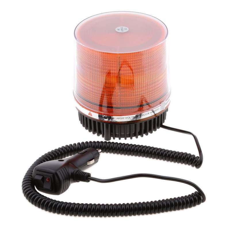 Jual Amber Car Bus Emergency Rotating Round Warning Strobe Light ...