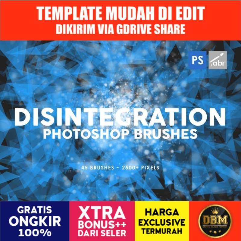 Jual 45 Disintegration - Photoshop Brushes di Seller DIGITAL BLACK MARKET - Bahagia, Kab. Bekasi ...