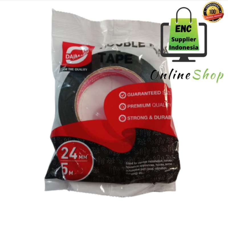 Jual Daimaru 1 Buah 24 Mm Double Tape Foam 5 M Lakban Tip Busa 1 Inch Per Rol Di Seller Enc ...