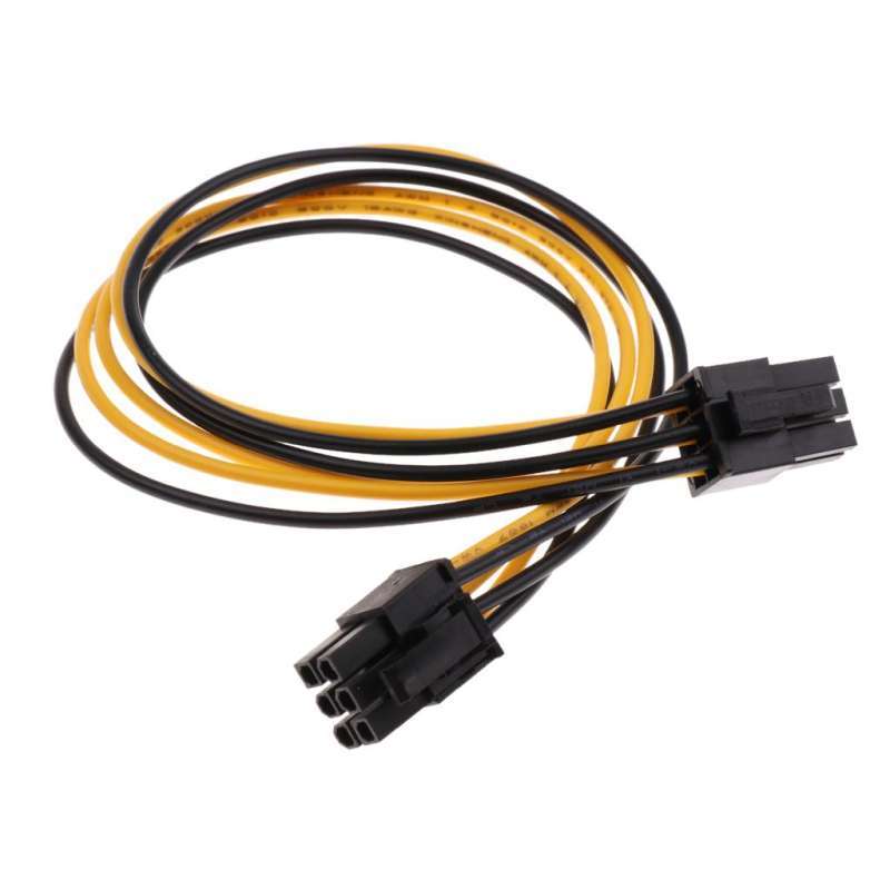 Promo PCI-E 6pin Male to 6pin Male Power Extendion Splitter Cable PCIE ...