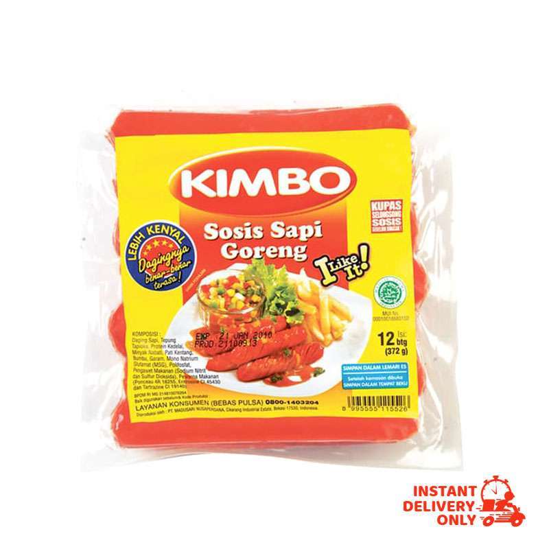 Jual KIMBO SOSIS SAPI GORENG 12'S (372GR) di Seller Lottemart Fresh ...