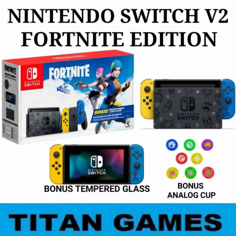Jual BEST PROMO Nintendo Switch Fortnite Edition Special New Model V2 ...