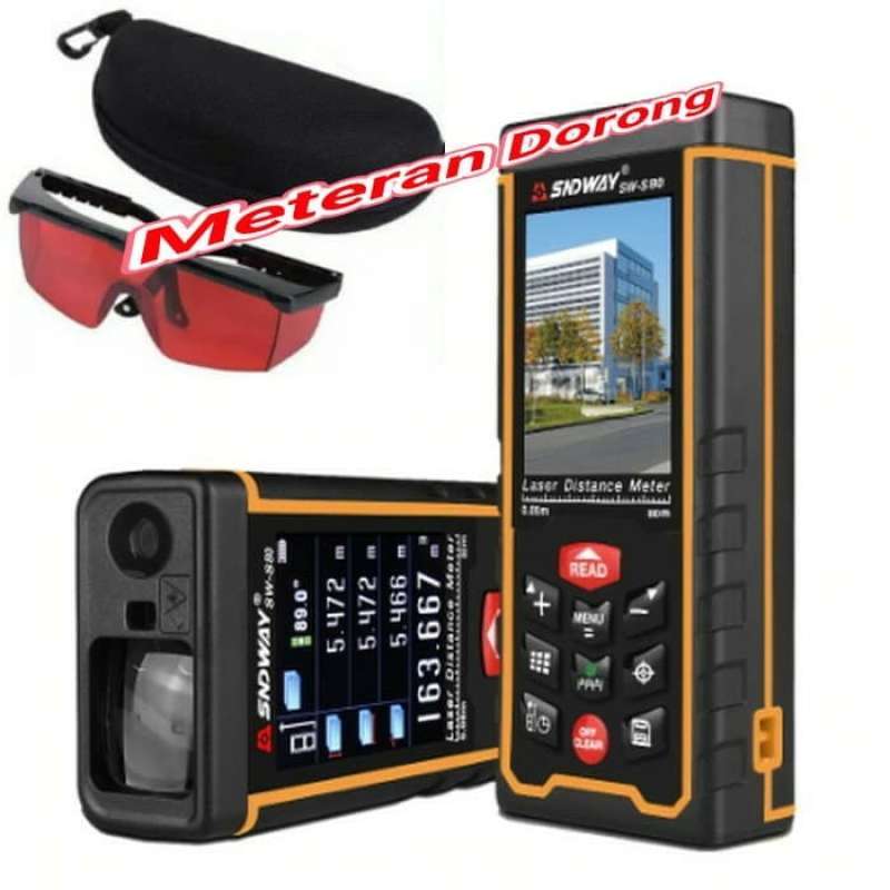 Jual Laser Distance Meter 80m + Camera Meteran Digital - Multicolor di ...