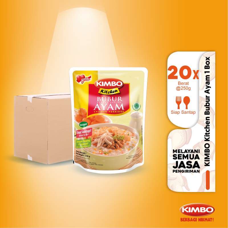 Jual Kimbo Kitchen Bubur Ayam Makanan Instan [20 Pcs] di Seller KIMBO ...