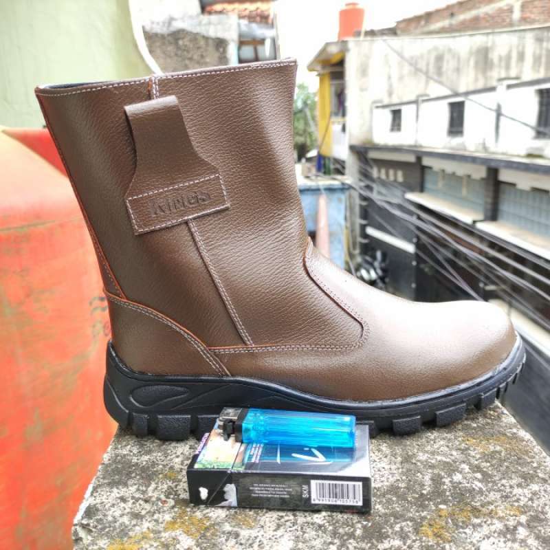 Jual Sepatu Safety Kulit Kings 805 Coklat di Seller Aksara_STORE - Kab ...