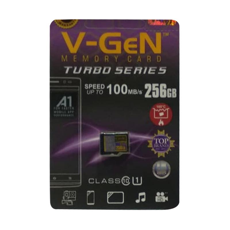 Jual V-GEN Micro SD Turbo Memory Card [256 GB/ Class 10/ 100 Mbps/ Non ...