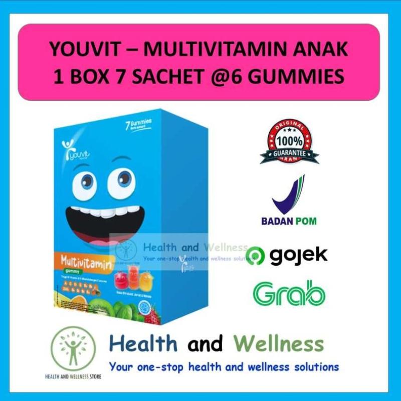 Jual YOUVIT MULTIVITAMIN ANAK YOU VIT 42 GUMMY TABLET KIDS VITAMIN BOX ...