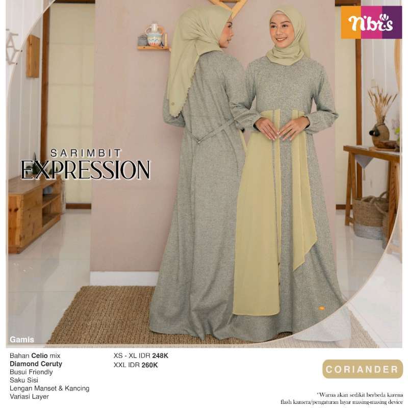 Jual Gamis Nibraw Serimbit 🏷️ Model Kekinian, Premium, & Harga Murah ...