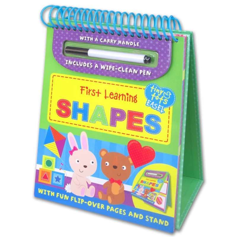 Promo Original Tiny Tots Easel First Learning Shapes Wipe Clean ...