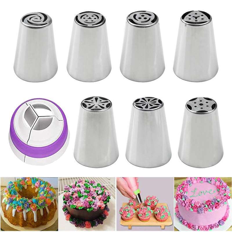 Promo Russian Piping Tips Frosting Piping Kit DIY Piping Tips Set for ...