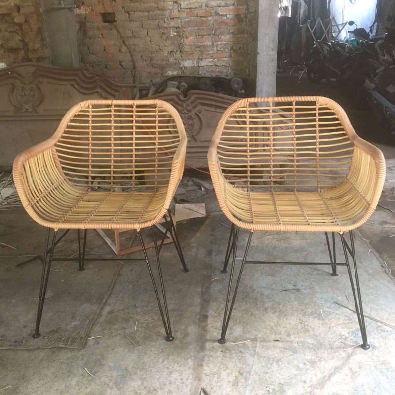 Jual Kursi Rotan Kaki Besi Kursi Teras Rotan Di Seller Pohon Alam ...