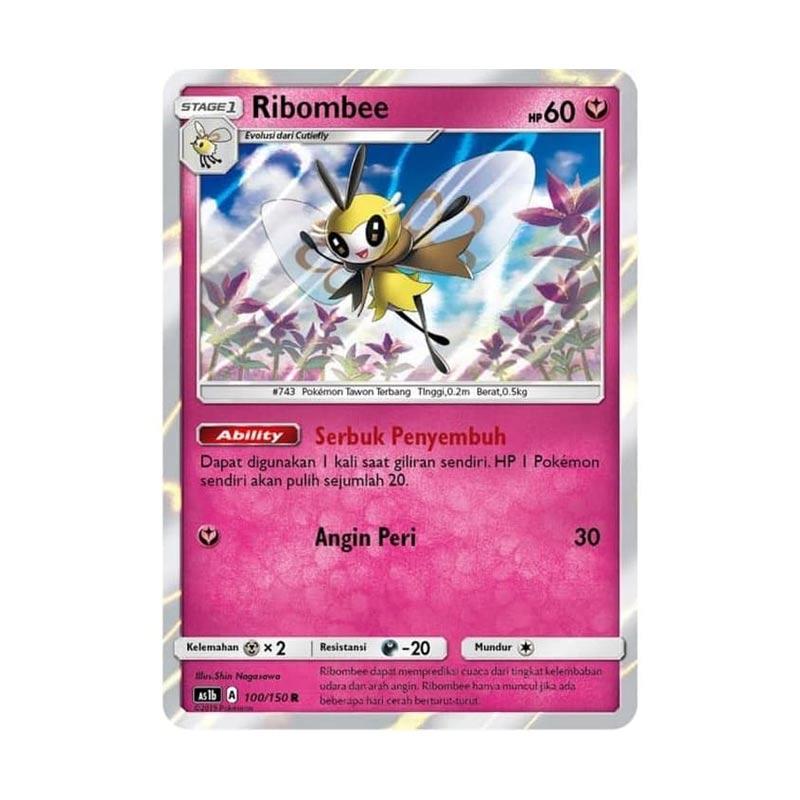 Jual Pokemon Indonesia Trading Card Ribombee AS1b 100-150 R Nonfoil di ...