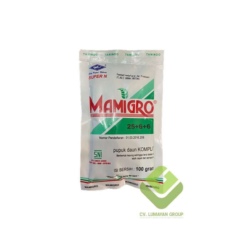 Jual Mamigro Super N 100gr - Mamigro Hijau - Pupuk Daun Komplit - Pupuk ...