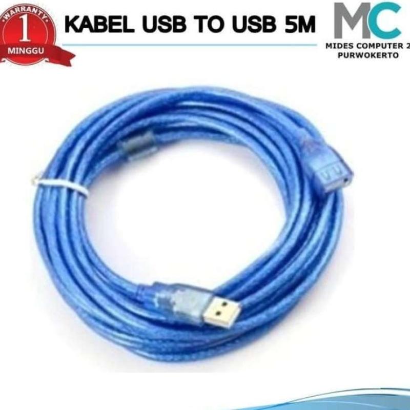Jual Kabel USB Extension 5Meter USB TO USB di Seller Mides Computer ...