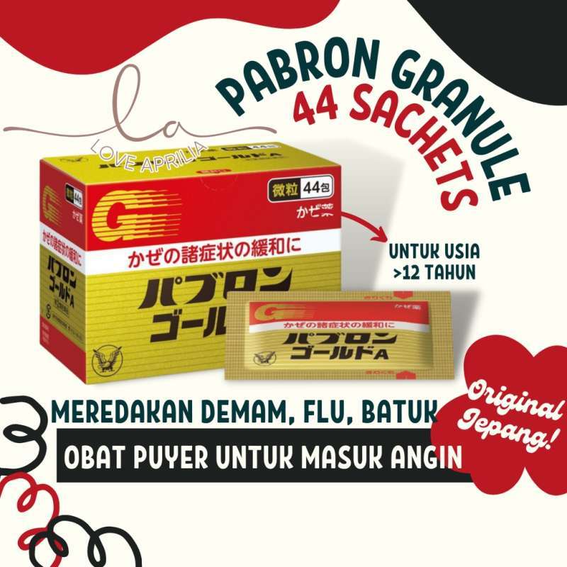 Jual Pabron Granule (28 & 44 Sachets) Original Jepang, Obat Flu, Batuk ...