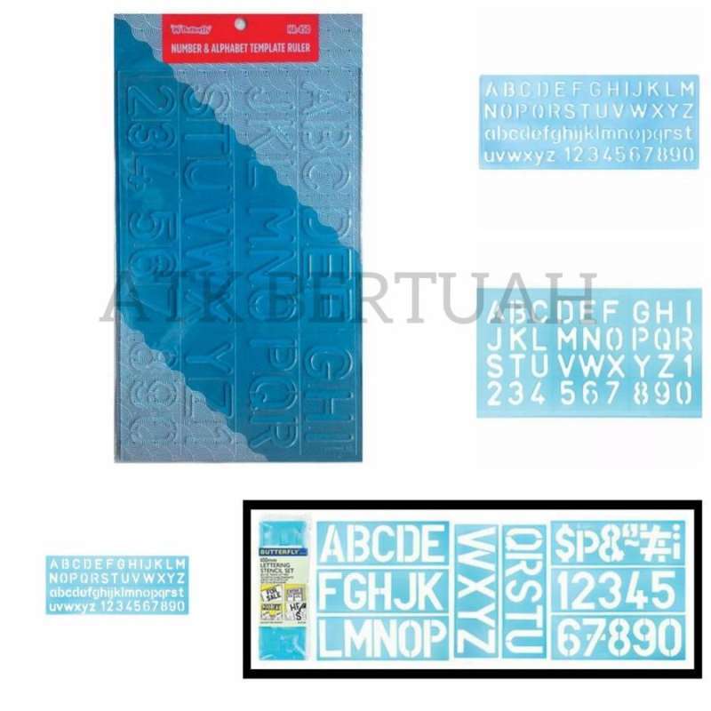 Jual Penggaris Huruf Lettering Stencil 4 Cm - Ha 290 Di Seller Atk ...