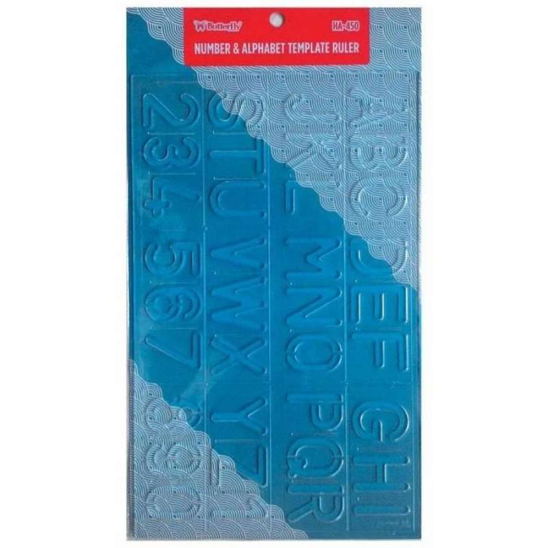 Jual Penggaris Huruf Lettering Stencil 4 Cm - Ha 290 Di Seller Atk ...