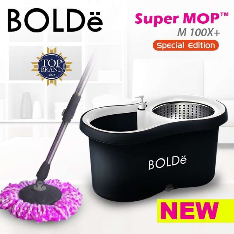 Jual Super Mop M100 Special Edition Original Bolde - Hitam Lis Putih ...