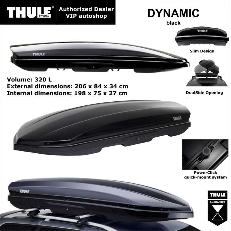 Jual Roofbox roof box THULE original Dynamic 800 + Crossbar PAJERO ...