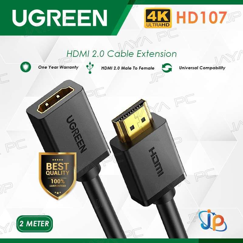 Promo Ugreen Hd107 Extension Cable Hdmi 2.0 Male To Female 4k - 2 Meter Diskon 23% Di Seller ...