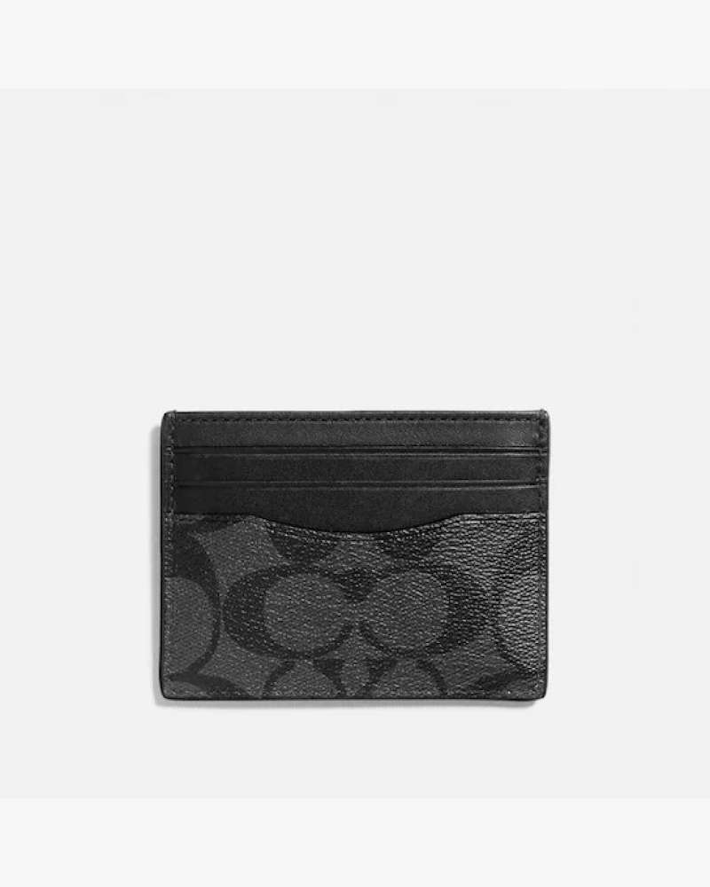 Jual COACH Card Holder Card Case In Signature Canvas Logo Original ...